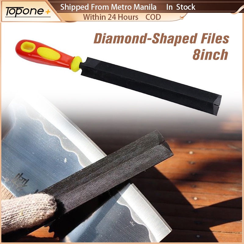 8 inch Pruning Saw Files Sharpener File Diamond-Shaped Files Sharpening ...