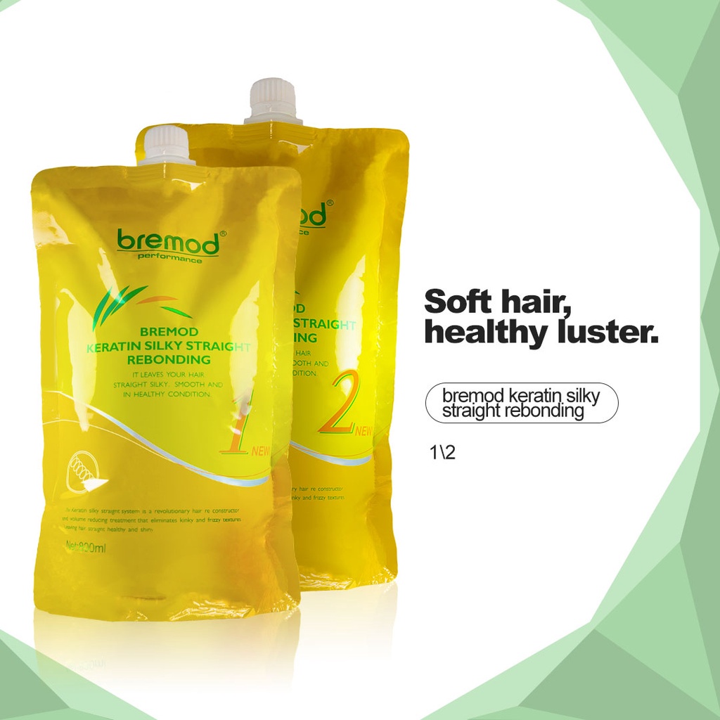Bremod Keratin Silky Rebonding 1+2 & Bremod Rejuvanating Hair Mask BR ...