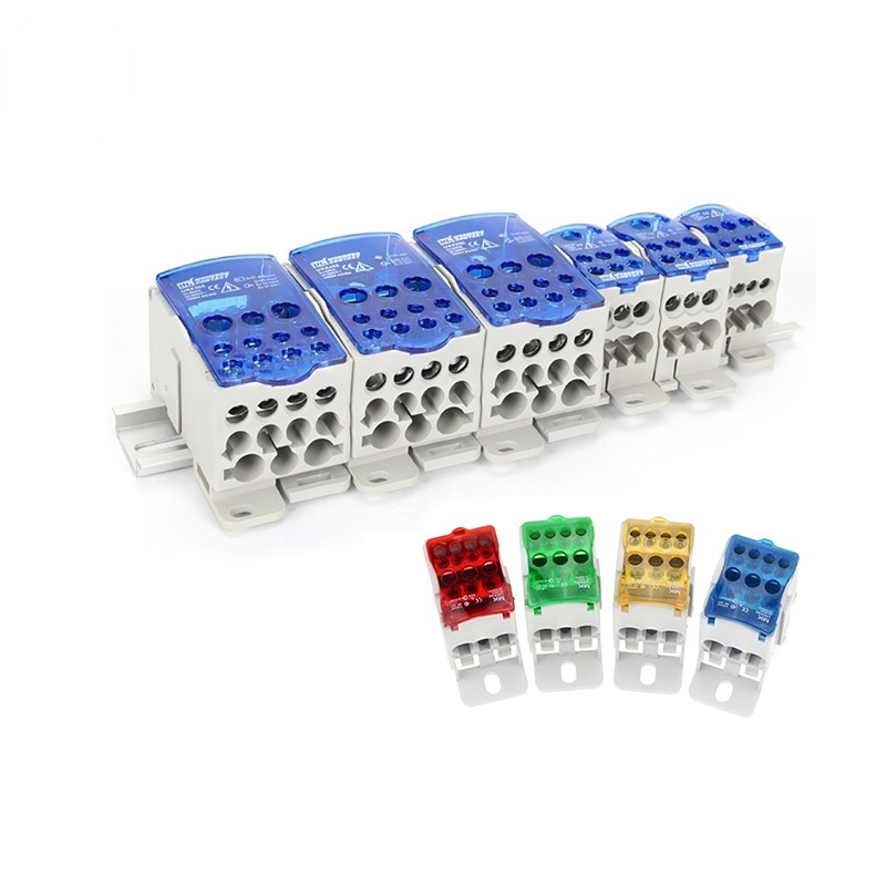 UKK80A 125A 160A 250A 300A 400A 500A Terminal Block 1 in many Out Din ...