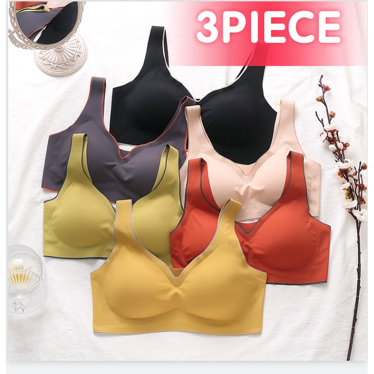 3-Piece Set Libra Girlfriends One-Piece Latex Small Breast Gathering ...