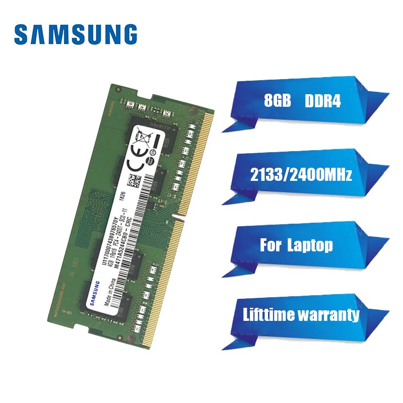Samsung 8GB Notebook Memory RAM DDR4 SODIMM 2400/2666MHz 260Pin 1.2V RAM PC4-19200 21300 RAM FOR ...