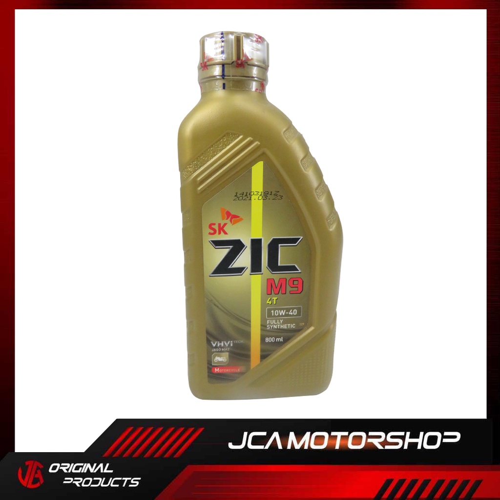 ORIGINAL ZIC ENGINE OIL M9 10W-40 800ML FULLY SYNTHETIC (MOTORCYCLE) | Shopee Philippines