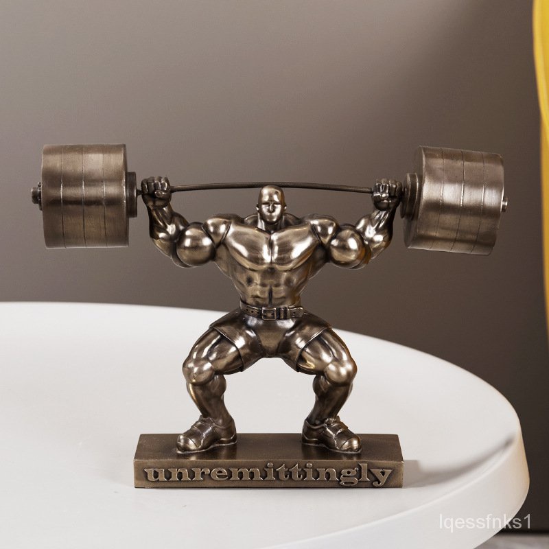 Vintage Resin Statue Ornament Home Decor Sculpture Modern Art Bronze ...