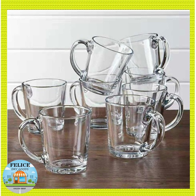 NEW COD Coffee Mug Clear Glass Mug 235ML/380ML | Shopee Philippines