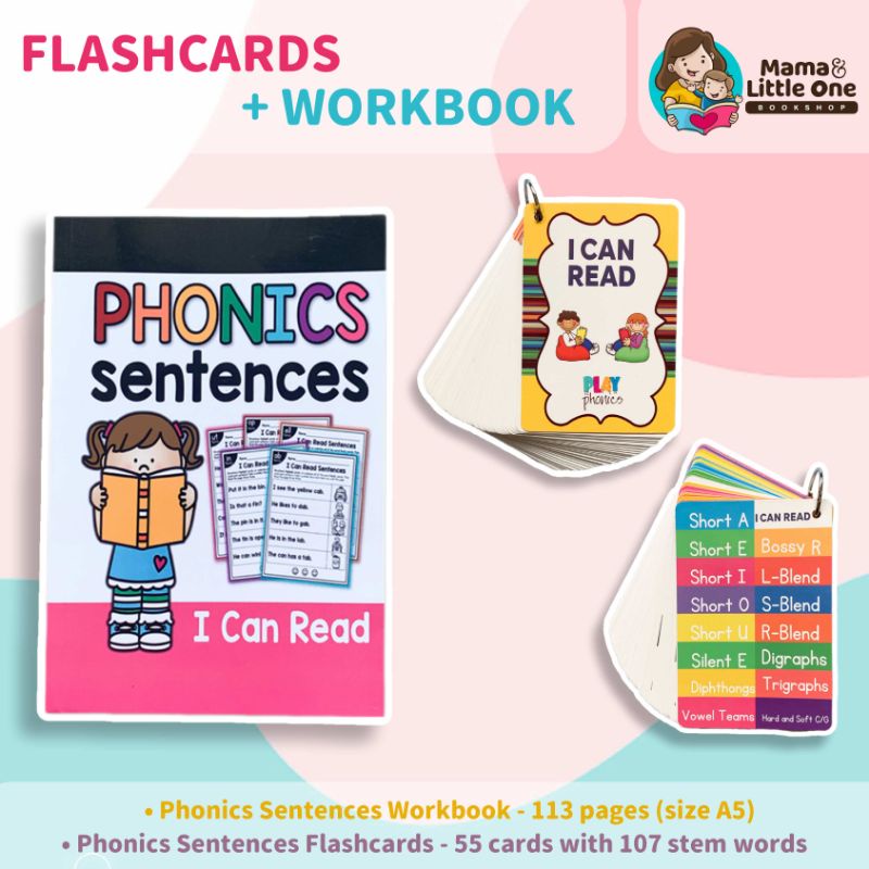 I Can Read Phonics English Learning Teaching Educational Children ...