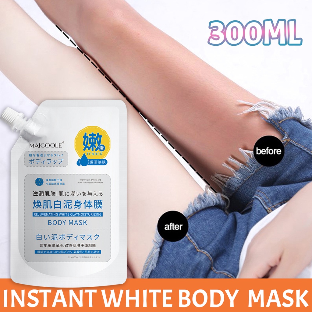 Body Mask Rapid Skin Bleaching Lotion cream Instant White Niacinamide Brightening Face & Body ...