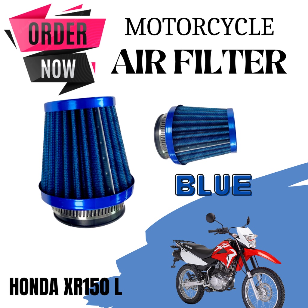 MOTORCYCLE AIR FILTER FOR HONDA XRM 125| BLUE | MOTOR AIR CLEANER ...