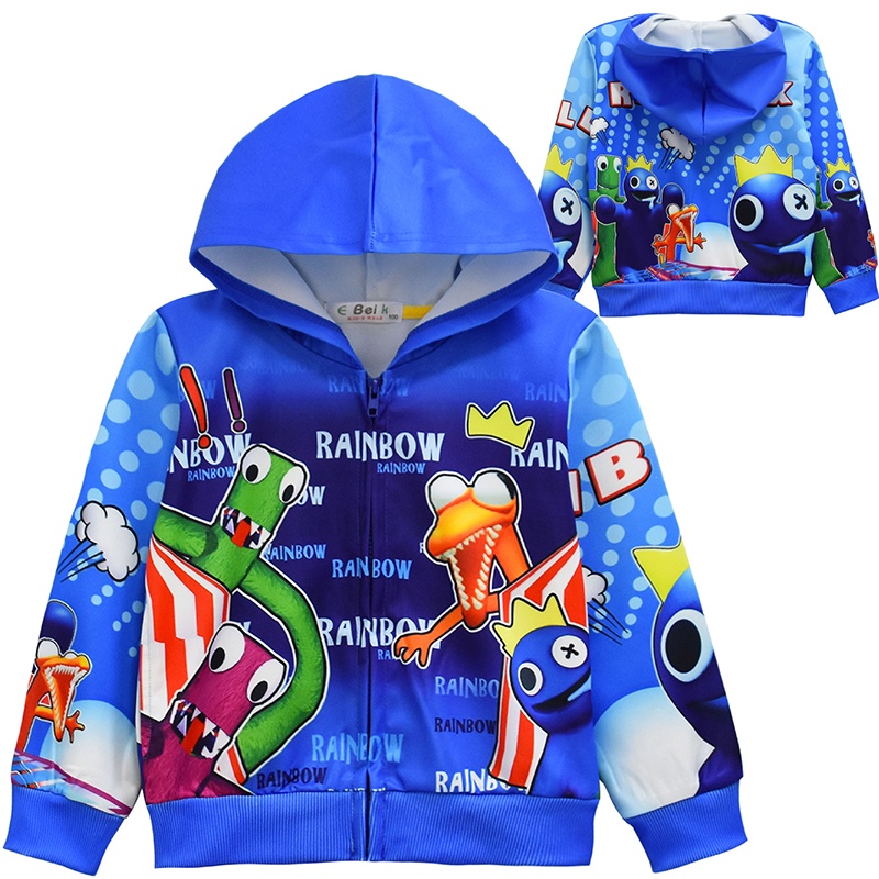 Roblox Rainbow Friends Kids Clothes Boys Jacket Children Hooded Zipper ...