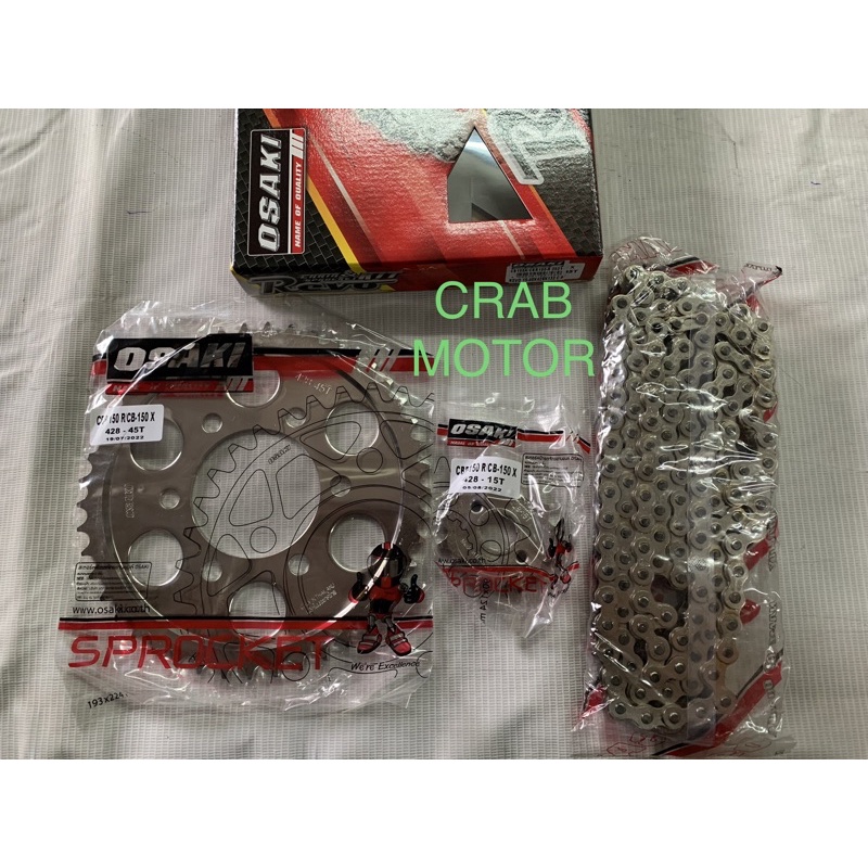 OSAKI Revo Sprocket Set CBR 150 V3/V4 - CB 150X (15-45x428-132 ...