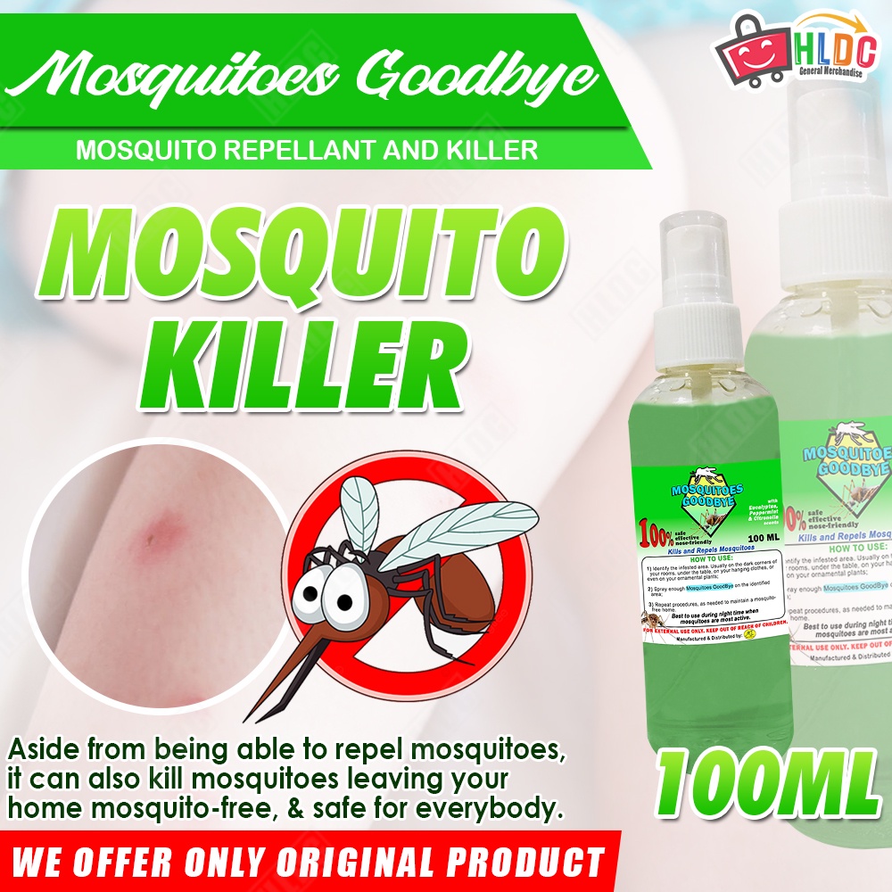 Mosquitoes Goodbye Spray 100ml Mosquito Killer Repellant Anti-dengue ...