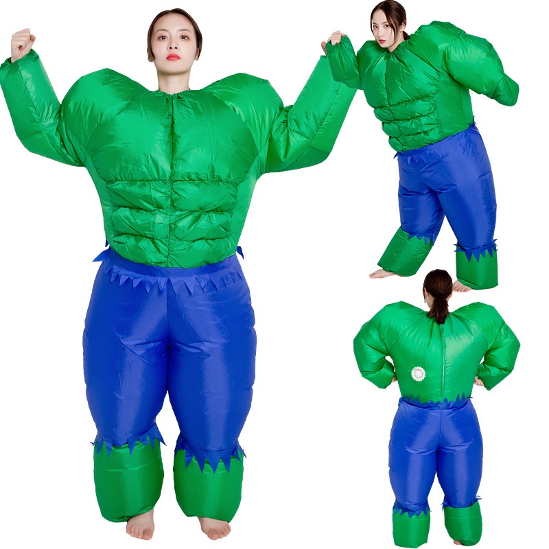 Adult Funny Cartoon Doll Inflatable Clothing Fat Man Props Bodybuilder ...