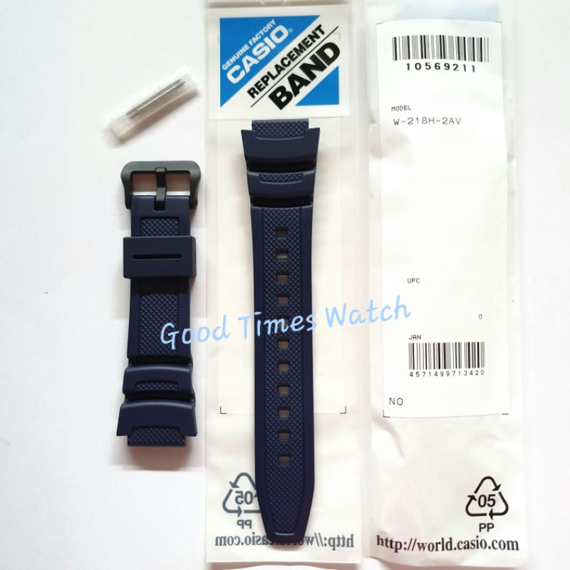 Strap CASIO W-218H-2AV W 218H W 218 DARK BLUE CASIO ORIGINAL | Shopee ...