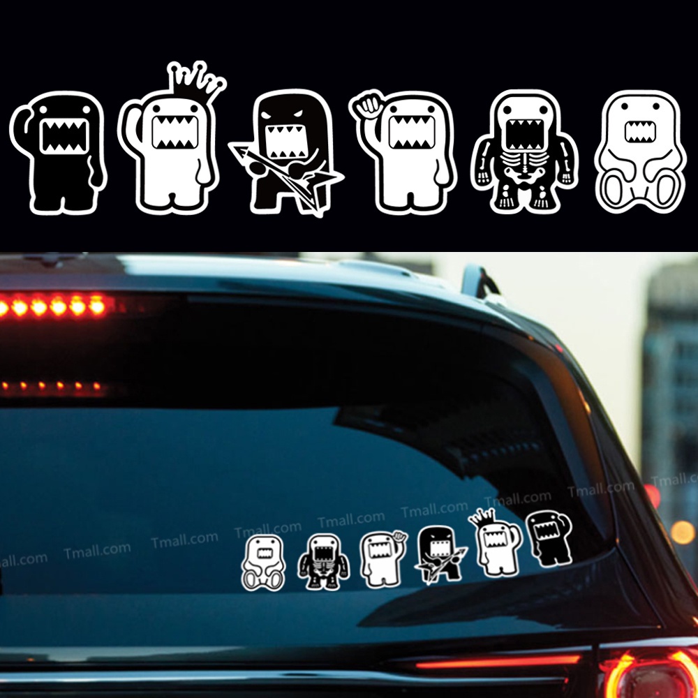 Noizzy Domo Kun Funny Car Sticker Cartoon Auto Decal Drift Cute Gear ...