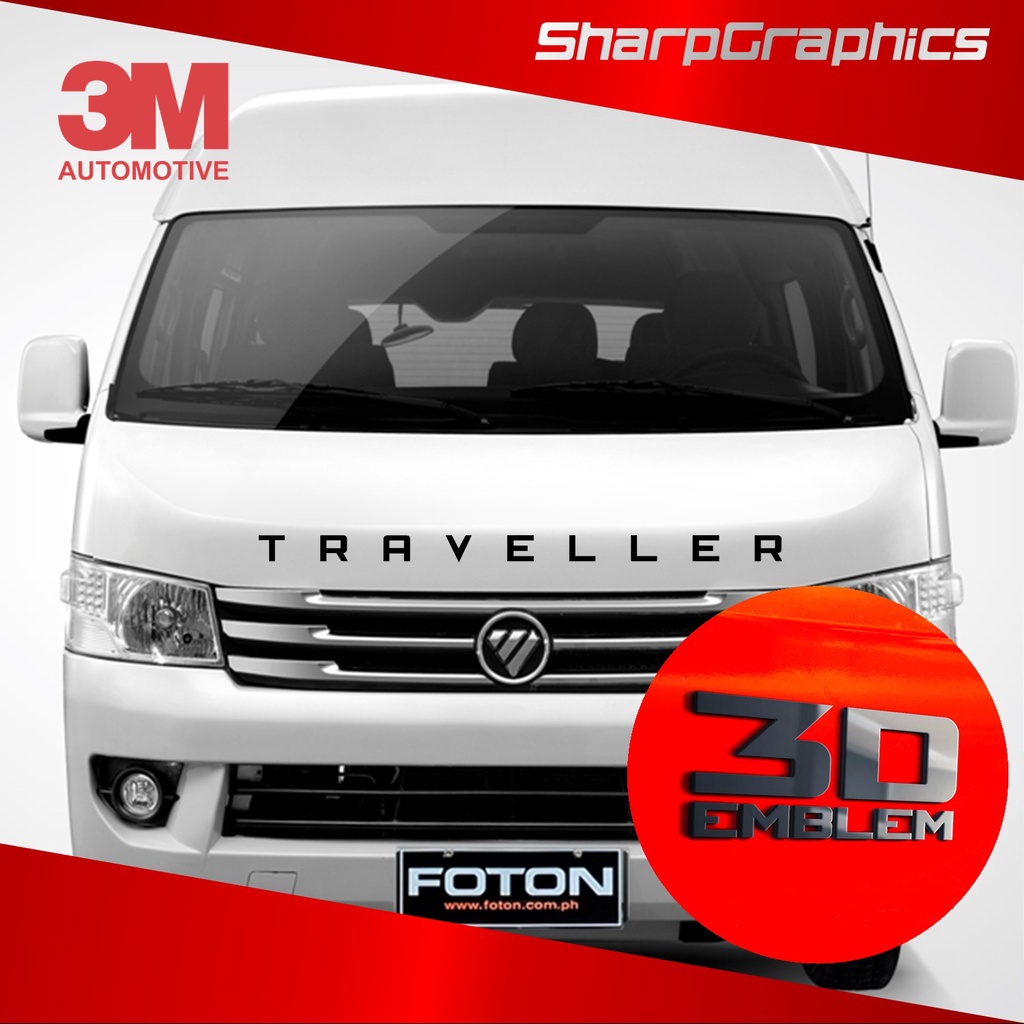 Foton Traveller Transvan 3D Hood Emblem Set | Shopee Philippines