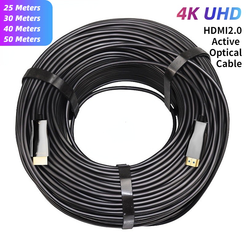 HDMI AOC 4K UHD Fiber Optic Cable 25M 30M 40M 50M HDCP2.2 HDMI2.0 AOC ...