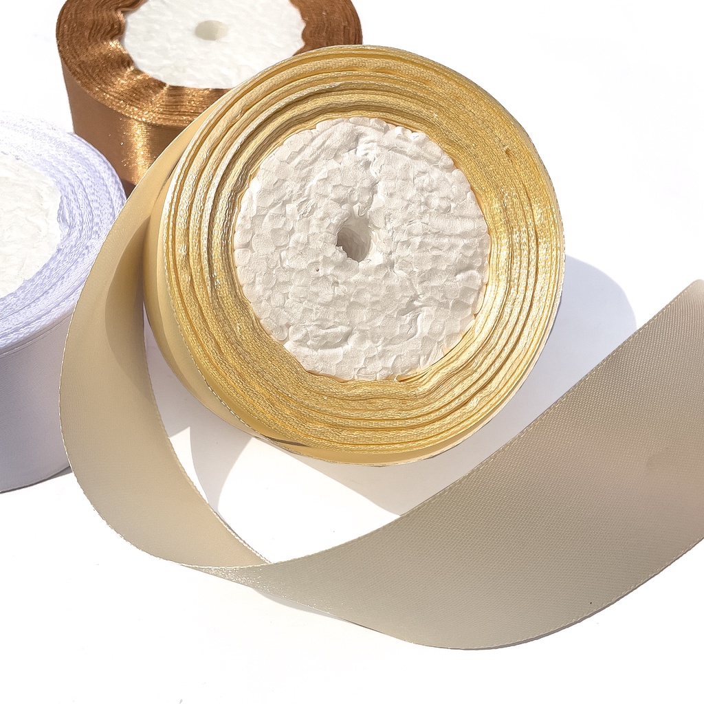 2 inch Satin Ribbon 50mm Single Faced Gift Wrapping Ribbons (25 yards ...