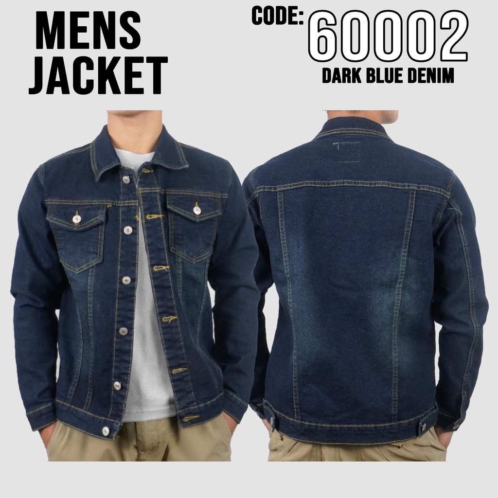Denim jacket for men's stretchable sizes-S-2XL | Shopee Philippines