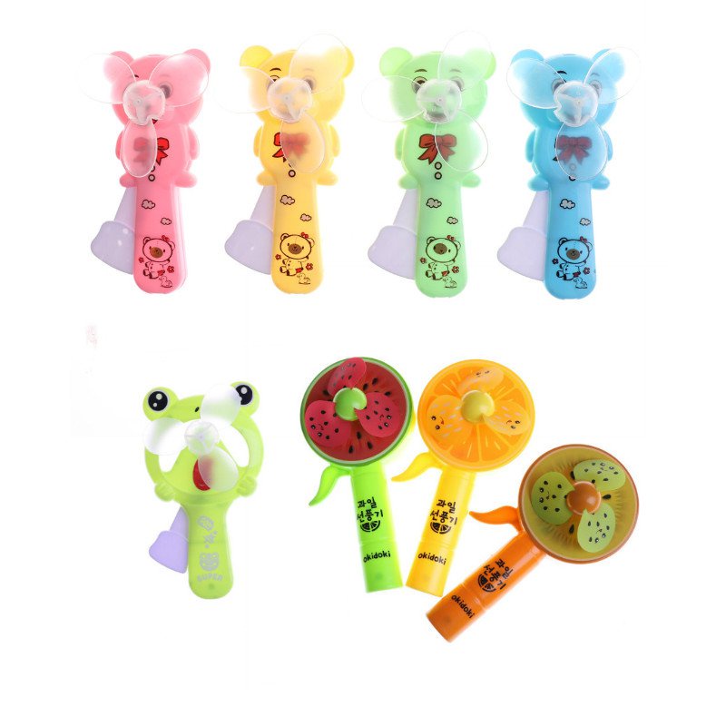 Portable Hand Press Cooling Cute Cartoon Toy Mini Handheld Fan Push ...