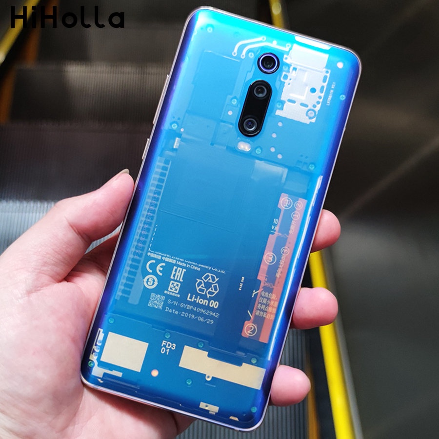 Transparent Glass Back Cover For Xiaomi Redmi K20 Pro Mi 9T Battery ...
