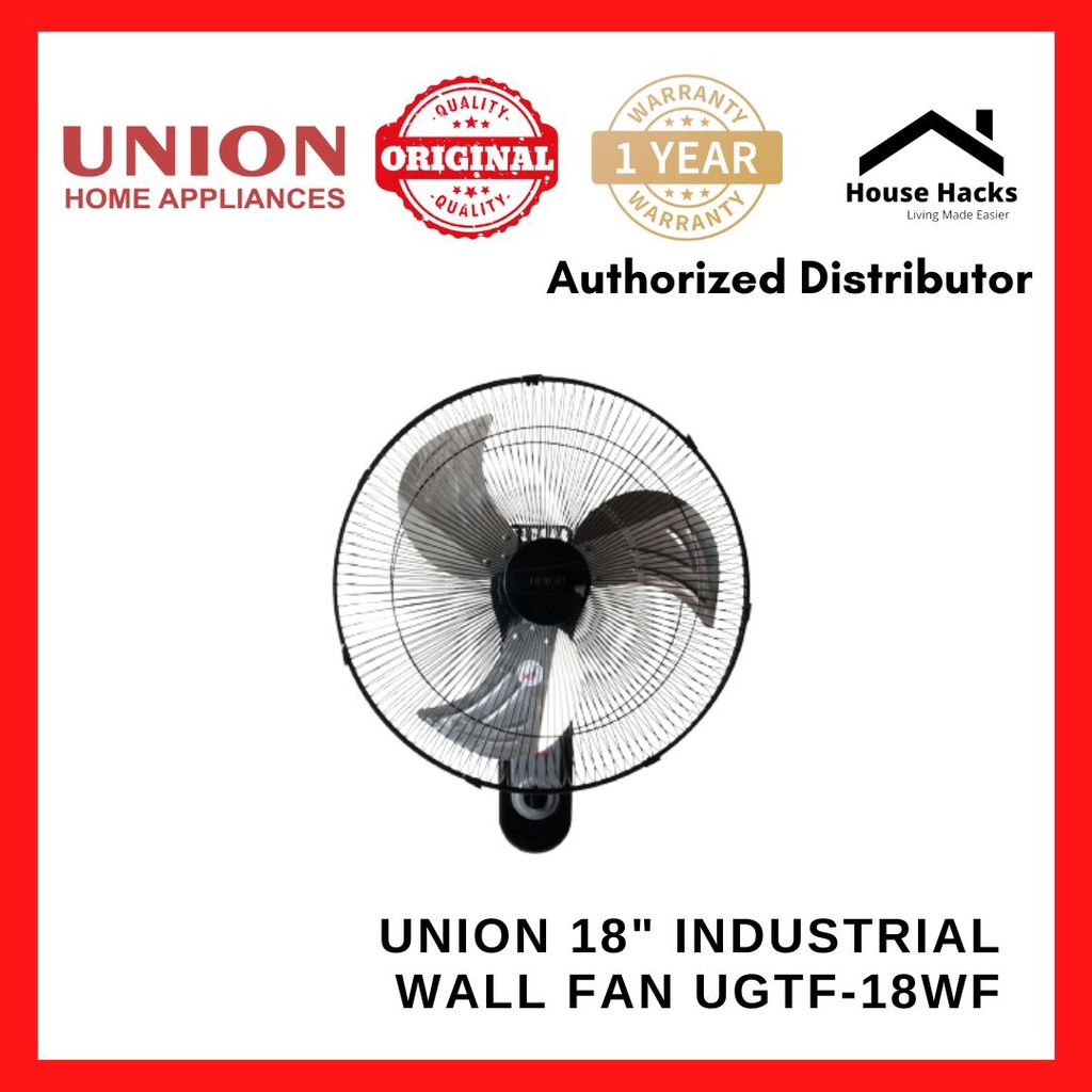 Union 18" Industrial Wall Fan UGTF-18WF (House Hacks) | Shopee Philippines
