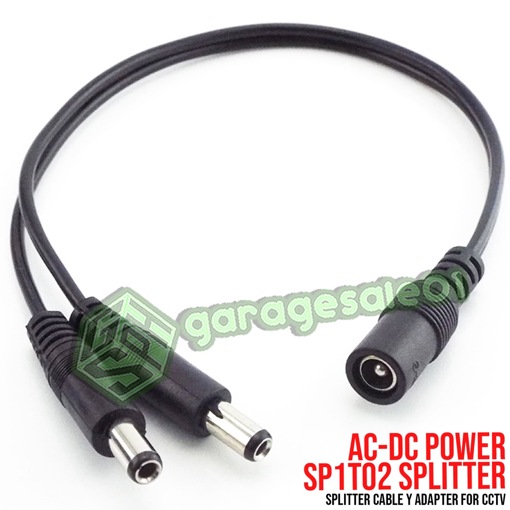 AC/DC Power 2M SP1TO2 Splitter for CCTV Camera Heavy Duty | Shopee ...