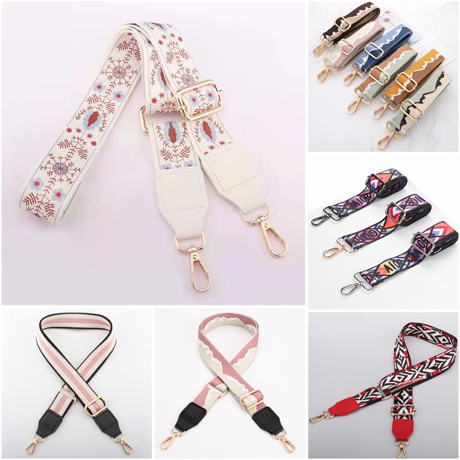 White Bag Strap for Sling Bag Accessories DIY Replacement Wide Long ...