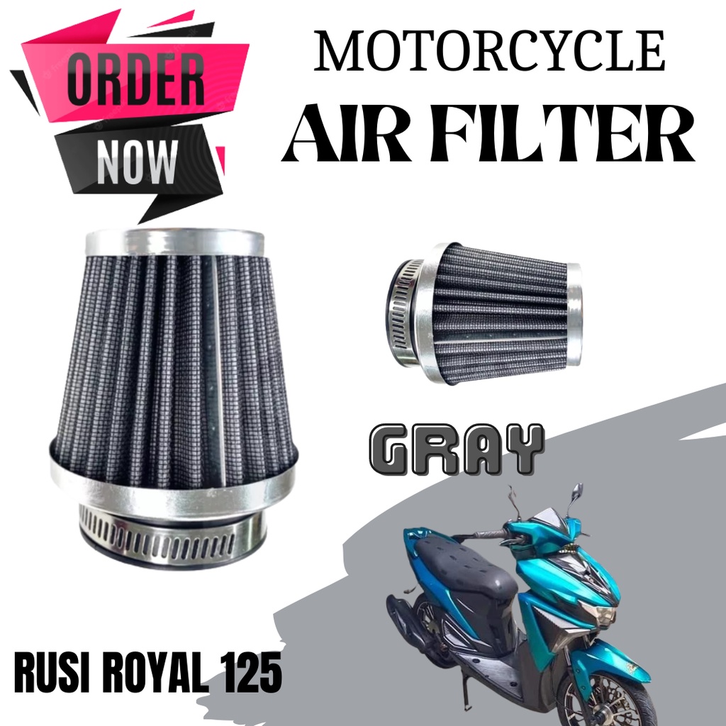 MOTOR AIR FILTER FOR RUSI ROYAL 125| GRAY/SILVER | MOTOR AIR CLEANER ...