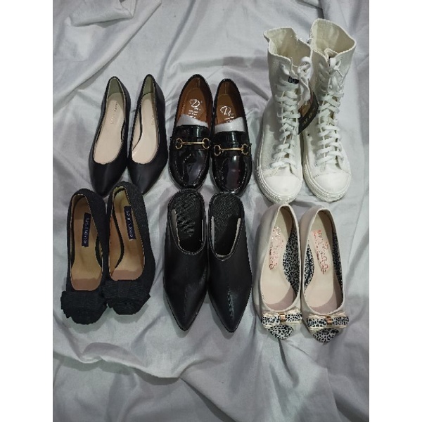 PRELOVED SHOES,Heels,High Cut,Black Shoes | Shopee Philippines