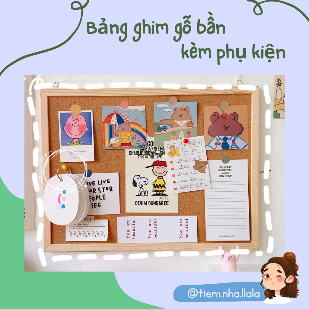 Decor DECORATIVE WOODEN PIN BOARD (Size 30 x 40 cm) | Shopee Philippines