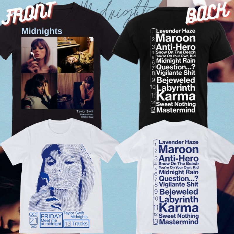 M!dn!gt$ Merch Unisex T-shirt Cotton Rubberized Print | Shopee Philippines