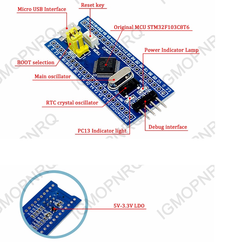 Stm32f103c8t6 Arm Stm32 Minimum System Development Board Stm Module For 7252