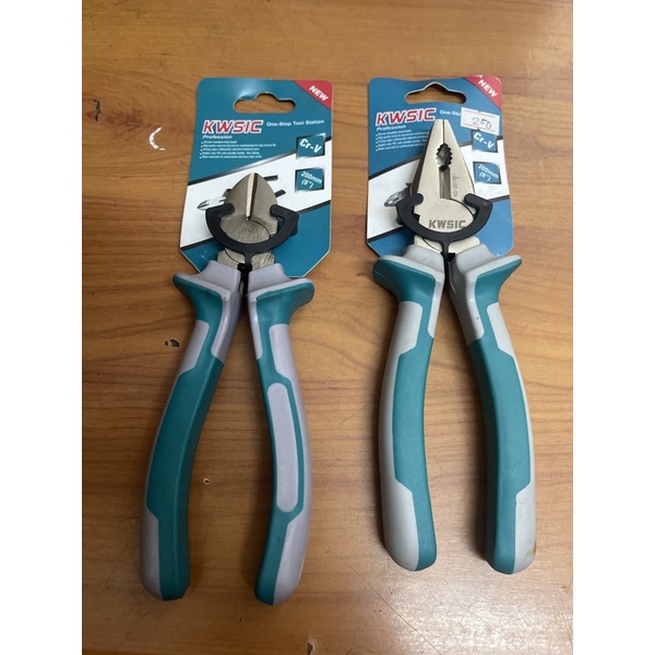 KWISIC Heavy Duty Combination/Long Nose/Side Cutter Pliers 8"(200mm) Cr ...