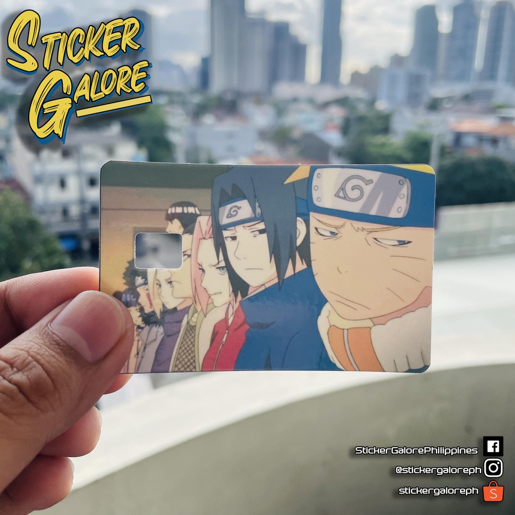NARUTO ATM DEBIT/CREDIT CARD SKIN (VINYL LAMINATED STICKER, GLOSSY ...