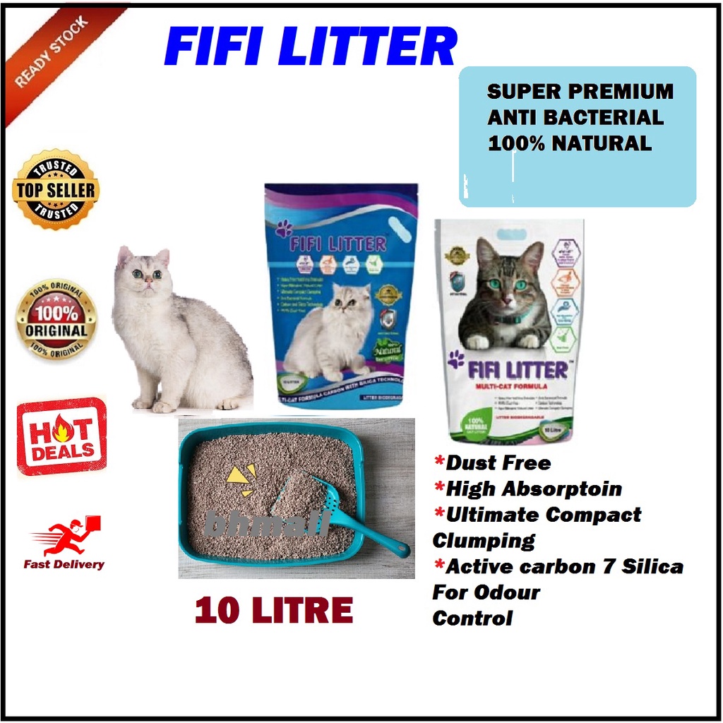Fifi Litter Premium Cat Litter 10 liter | Shopee Philippines