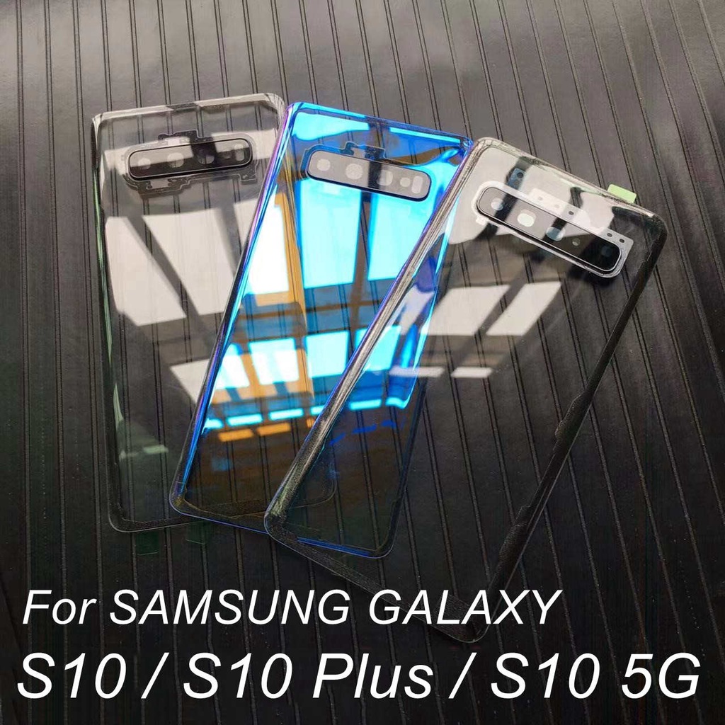 For Samsung Galaxy S10 Plus S10e S10 5G Battery Cover Back Clear Glass ...