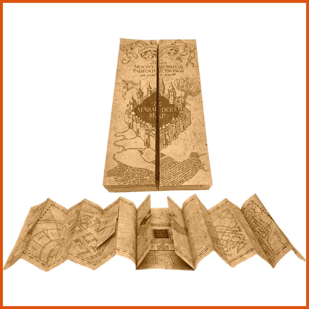 Harry Movie Supplies Hogwarts School Ticket Foldable Kraft Marauder's ...