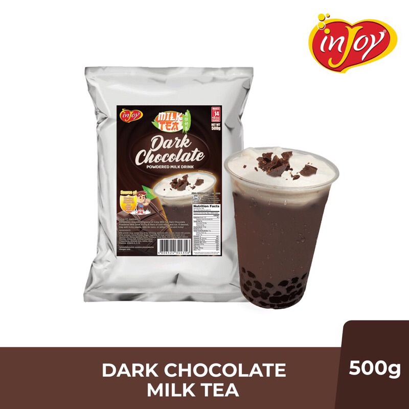 Injoy Dark Chocolate Instant Milk Tea Powder 500g | Shopee Philippines