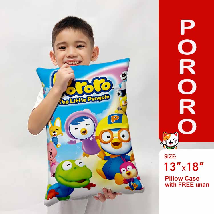 PORORO merch pillow Big size 13x18 inches with FREE face mask | Shopee ...