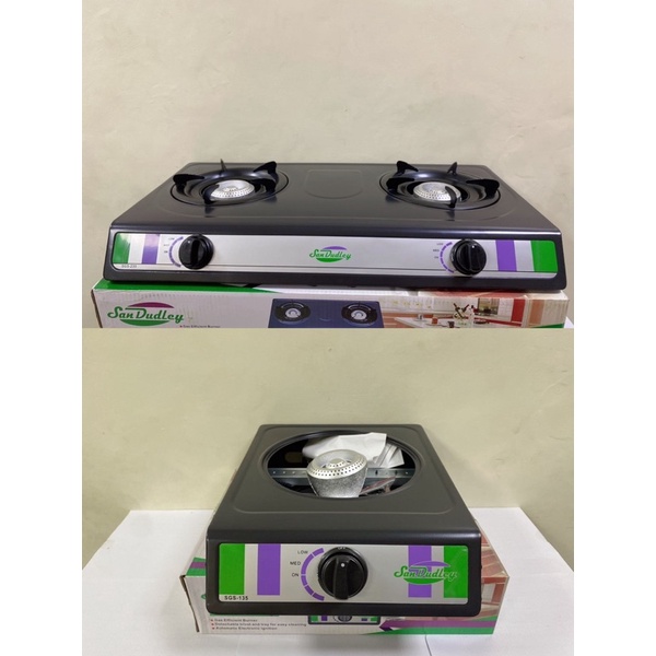 Heavy Duty Single / Double Burner Gas Stove Stainless body | Shopee ...