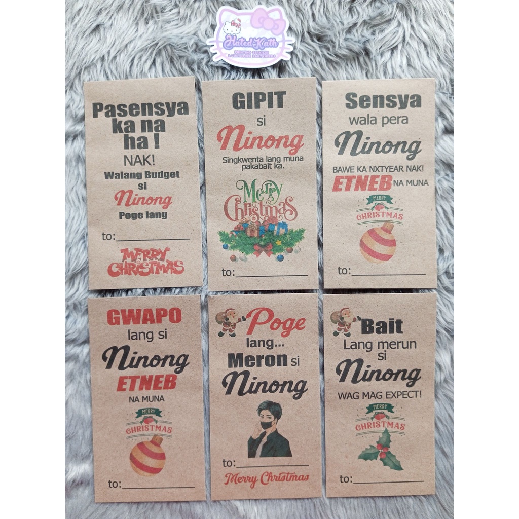 Customize Ampao for Christmas 10Pcs per pack | Angpao | Shopee Philippines