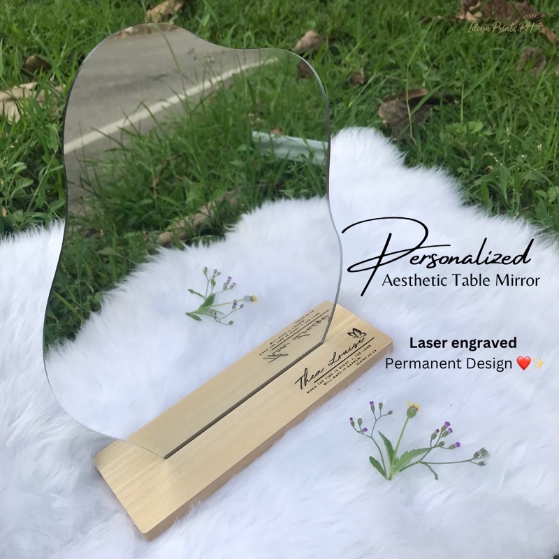 Ideya Prints PH - Personalized Laser Engraved Aesthetic Table Mirror ...