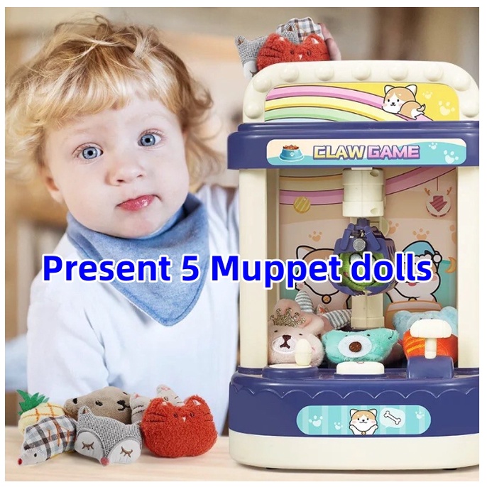 （in stock）Mini Claw Machine Toy Mini Dolls With Music And Light Mini ...