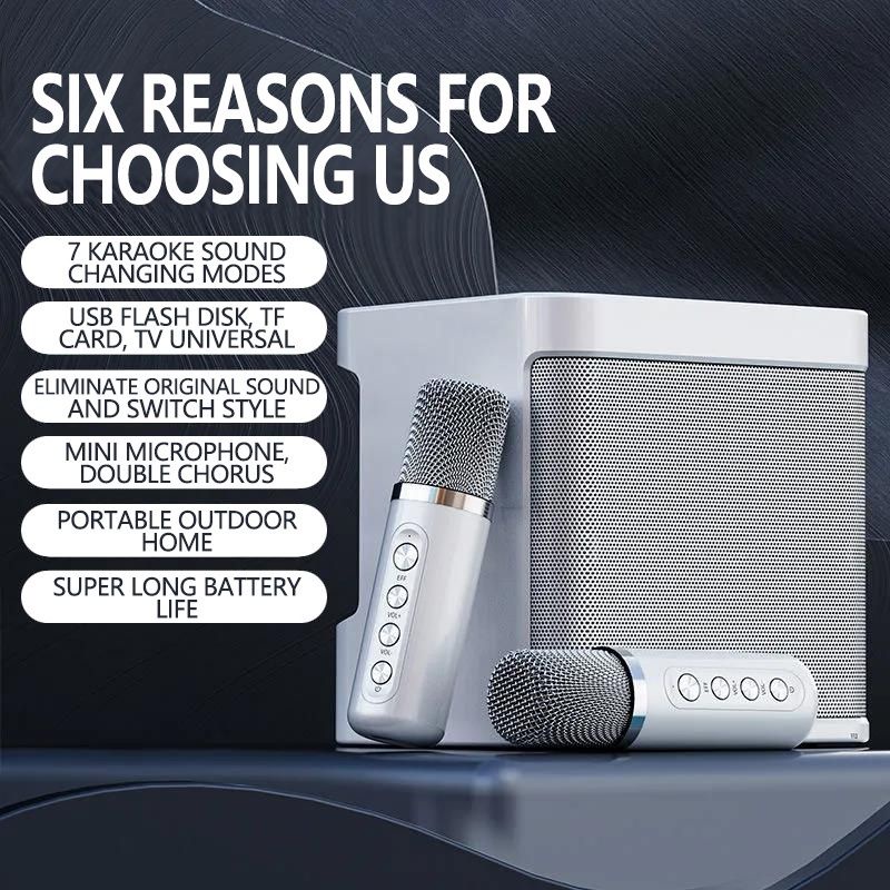 Kingstet KST-203 Portable Professional Karaoke Dual Wireless Microphone ...