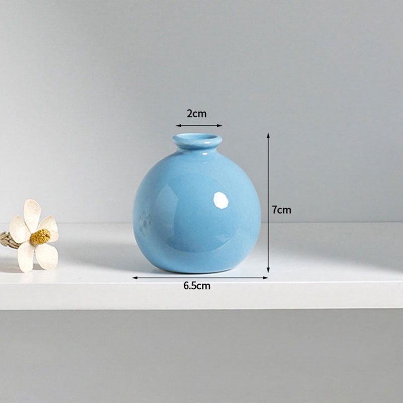 Ceramics Flower Vases Mini Hydroponic Vase Desk Nordic Modern Vase ...