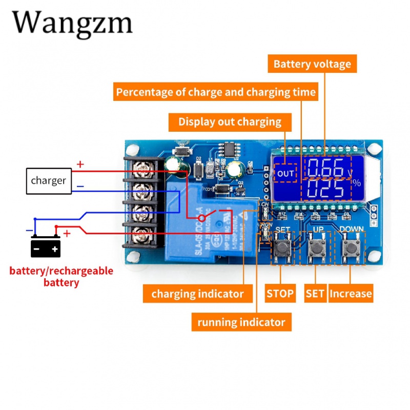 6-60v 30A 10A Lead-acid Solar Battery Charge Controller Protection ...