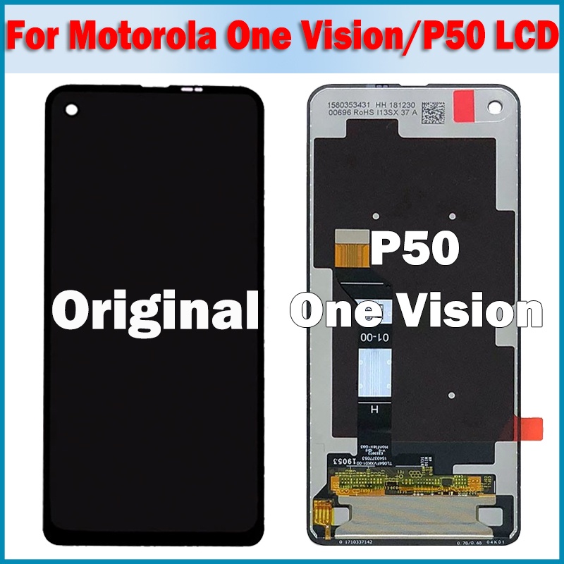 LCD For Motorola Moto One Vision LCD Display + Touch Glass Digitizer ...