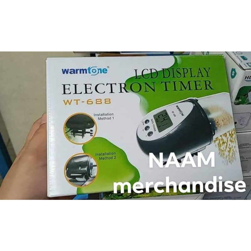 WARMTONE Automatic Fish food Feeders LCD Display Electron Timer | Shopee Philippines