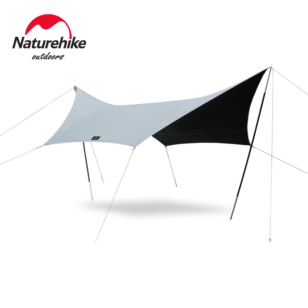 Naturehike Vinyl Hexagonal Canopy Tent Outdoor Camping Picnic Sunscreen ...