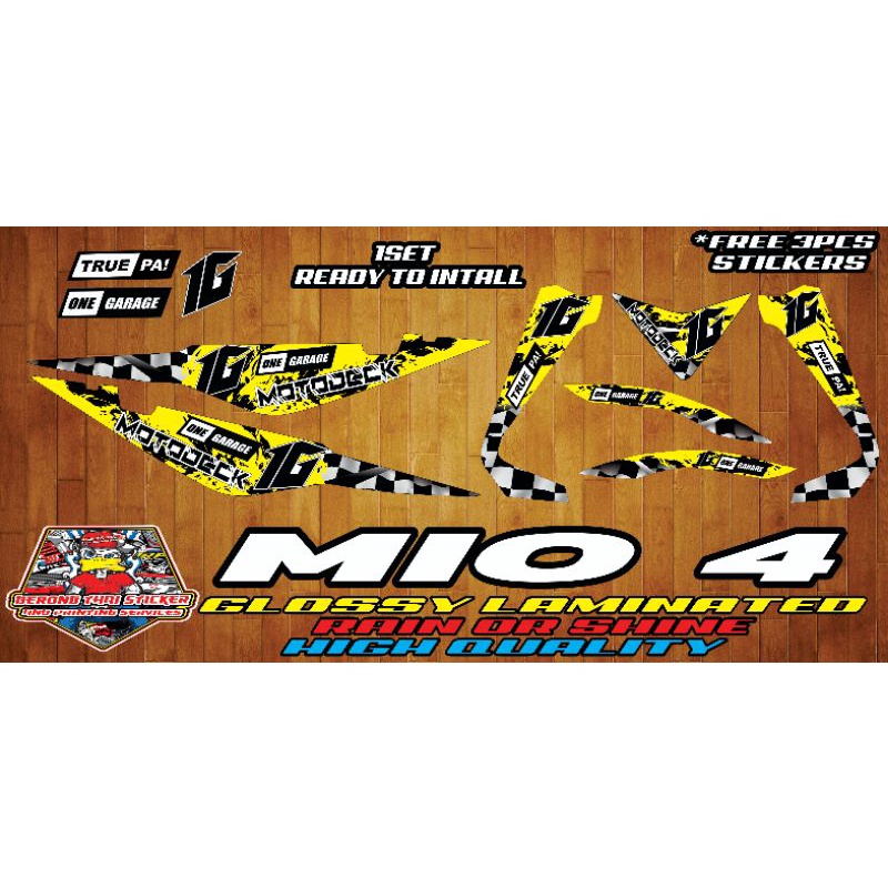 Yamaha Mio 4 Face 1G/Motodeck Decals | Shopee Philippines