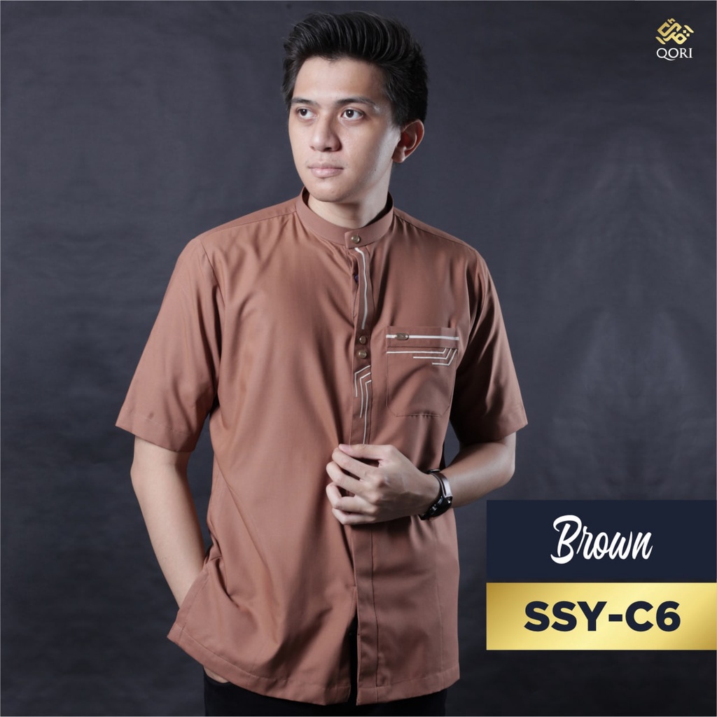 Qori Casual Koko Shirt Apparel Premium Signature Sufyan Short Sleeve ...